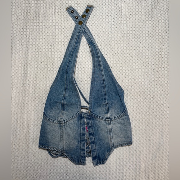 Edikted | Tops | Edikted Denim Halter Top | Poshmark